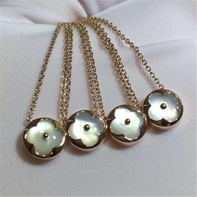 China gold necklace 18kt  gold  with yellow gold or white gold for sale