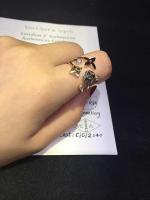 China diamonds of three color classic logo ring 18kt gold  with white gold for sale