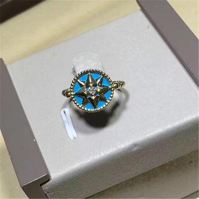 China diamonds of star disk ring 18kt gold  with yellow gold or white gold for sale