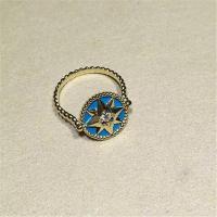 China diamonds of star disk ring 18kt gold  with yellow gold or white gold for sale