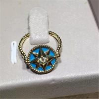 China diamonds of star disk ring 18kt gold  with yellow gold or white gold for sale