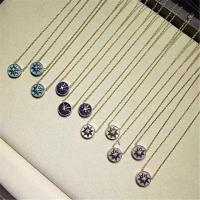 China diamonds of star disk necklace 18kt gold  with yellow gold or white gold for sale