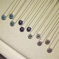 China diamonds of star disk necklace 18kt gold  with yellow gold or white gold for sale