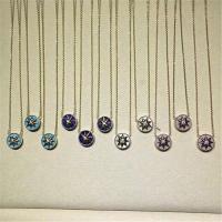 China diamonds of star disk necklace 18kt gold  with yellow gold or white gold for sale