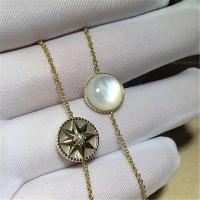 China diamonds of star disk bracelet  18kt gold  with yellow gold or white gold for sale