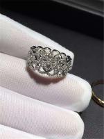 China Diamond Ring Enchanted Lotus 18K White Gold Ring with Natural Diamonds J1FK02Z00W for sale