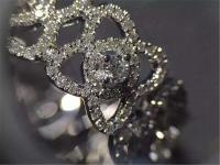 China Diamond Ring Enchanted Lotus 18K White Gold Ring with Natural Diamonds J1FK02Z00W for sale