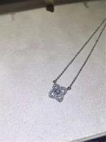 China full diamonds necklace  18kt gold with white gold for sale