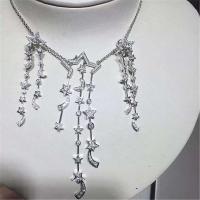 China Luxury Brand Jewelry diamonds of comet necklace 18kt gold  with yellow gold or white gold for sale