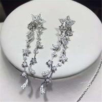China Luxury Jewelry diamonds of comet earring 18kt gold  with yellow gold or white gold for sale