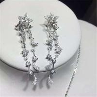 China Luxury Jewelry diamonds of comet earring 18kt gold  with yellow gold or white gold for sale