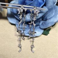 China Luxury Jewelry diamonds of comet earring 18kt gold  with yellow gold or white gold for sale