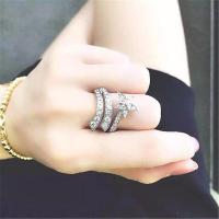 China Luxury Brand Jewelry Full diamonds of comet ring 18kt gold  with yellow gold or white gold for sale