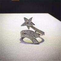 China Luxury Brand Jewelry Full diamonds of comet ring 18kt gold  with yellow gold or white gold for sale