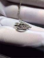 China full diamonds of camellia necklace 18kt gold  with yellow gold or white gold for sale