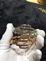 China diamonds of double ring bracelet 18kt gold  with white gold or yellow gold for sale