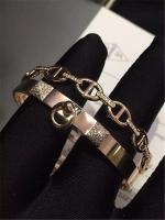 China diamonds of double ring bracelet 18kt gold  with white gold or yellow gold for sale