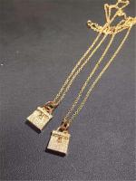 China full diamonds of kelly bag necklace 18kt gold  with white gold or yellow gold for sale