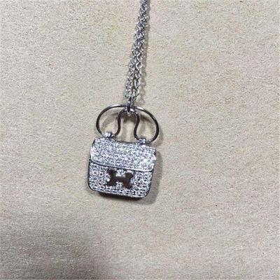 China full diamonds of bag necklace 18kt gold  with white gold or yellow gold for sale