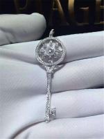 China full diamonds of kaleidoscope key necklace 18kt gold  with white gold or yellow gold for sale