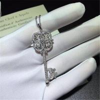 China full diamonds key necklace 18kt gold  with white gold or yellow gold for sale