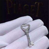 China full diamonds of mini love key necklace 18kt gold  with yellow gold or white gold for sale