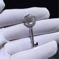 China full diamonds of mini love key necklace 18kt gold  with yellow gold or white gold for sale