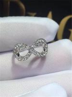 China full diamonds of bowknot ring 18kt gold  with yellow gold or white gold or pink gold for sale