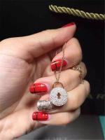 China diamonds  key necklace 18kt gold  with yellow gold or white gold or pink gold for sale