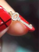 China diamonds  key necklace 18kt gold  with yellow gold or white gold or pink gold for sale