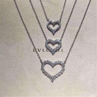 China full diamonds of  love  necklace 18kt gold  with yellow gold or white gold or pink gold for sale