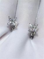 China full  diamonds earring 18kt  gold  with white gold or yellow gold or pink gold for sale