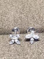 China full  diamonds earring 18kt  gold  with white gold or yellow gold or pink gold for sale