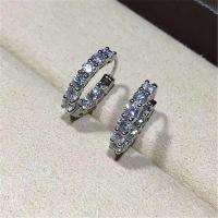 China full  diamonds earring 18kt  gold  with white gold or yellow gold or pink gold for sale