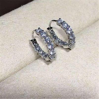 China full  diamonds earring 18kt  gold  with white gold or yellow gold or pink gold for sale