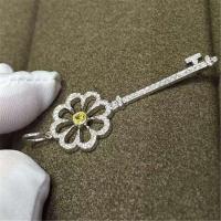 China yellow diamonds  key of 18kt gold  with yellow gold or white gold or pink gold for sale