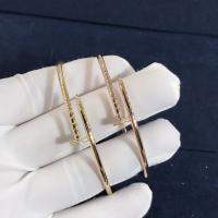 China Elegant Car Tier 18k Gold Juste Un Clou Bracelet Small Model Natural Diamonds for sale