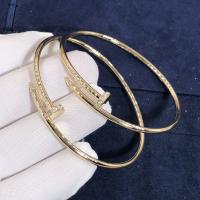 China Elegant Car Tier 18k Gold Juste Un Clou Bracelet Small Model Natural Diamonds for sale