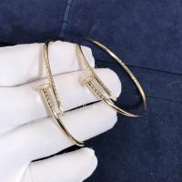 China Elegant Car Tier 18k Gold Juste Un Clou Bracelet Small Model Natural Diamonds for sale