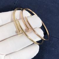 China Elegant Car Tier 18k Gold Juste Un Clou Bracelet Small Model Natural Diamonds for sale