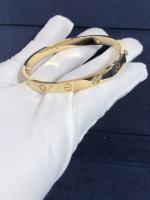 China High-End High Quality Elegant Amazing  Car Tier 18k LOVE Bracelet 4 Diamonds for sale
