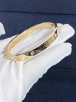 China High-End High Quality Elegant Amazing  Car Tier 18k LOVE Bracelet 4 Diamonds for sale