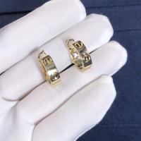 China 18k Gold Car Tier LOVE Earrings Full Set Gift Box With Certificate Width: 5.7 Mm for sale