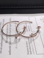 China 18k Gold Car Tier Juste Un Clou Earrings  Full Set Gift Box With Certificate Vs Natural Diamonds for sale