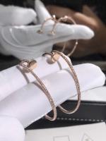 China 18k Gold Car Tier Juste Un Clou Earrings  Full Set Gift Box With Certificate Vs Natural Diamonds for sale