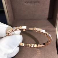 China Elegant i 18k Gold Serpenti Viper Bracelet  White MOP Natural Diamonds Real Gold Real Diamonds for sale
