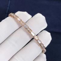 China Elegant i 18k Gold Serpenti Viper Bracelet  White MOP Natural Diamonds Real Gold Real Diamonds for sale