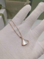 China the fan   necklace 18kt gold  with yellow gold or white gold or pink gold for sale