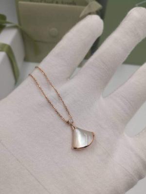 China the fan   necklace 18kt gold  with yellow gold or white gold or pink gold for sale