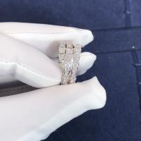 China Elegant  18K Gold  2 Row Diamonds Serpenti Viper Ring Diamond Ring Yellow Gold White Gold for sale
